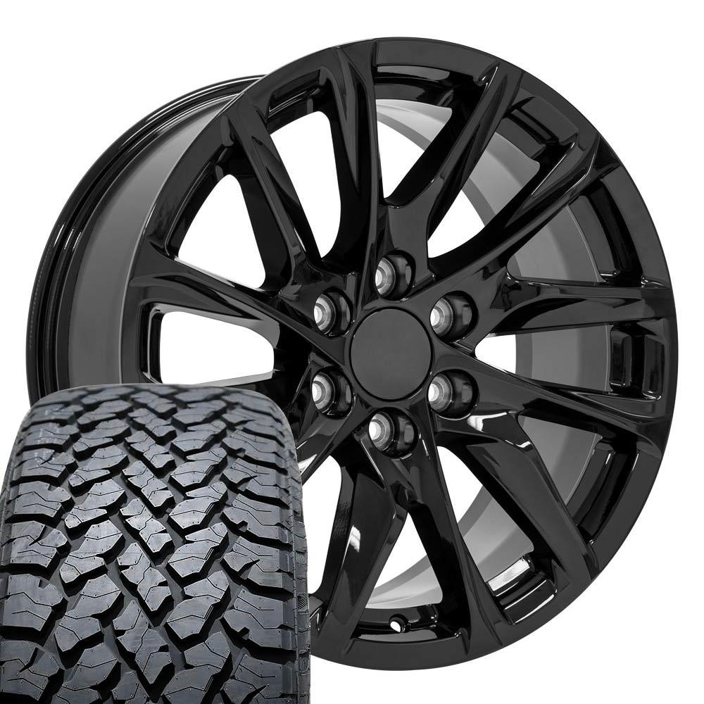 CA90 20x9 Black Escalade Replica Wheel Tire Set TBB – OE Wheels